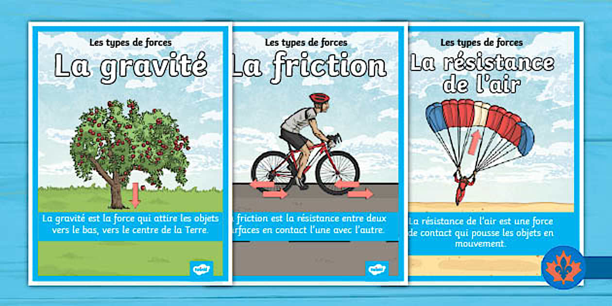 Types Of Forces Display Posters French