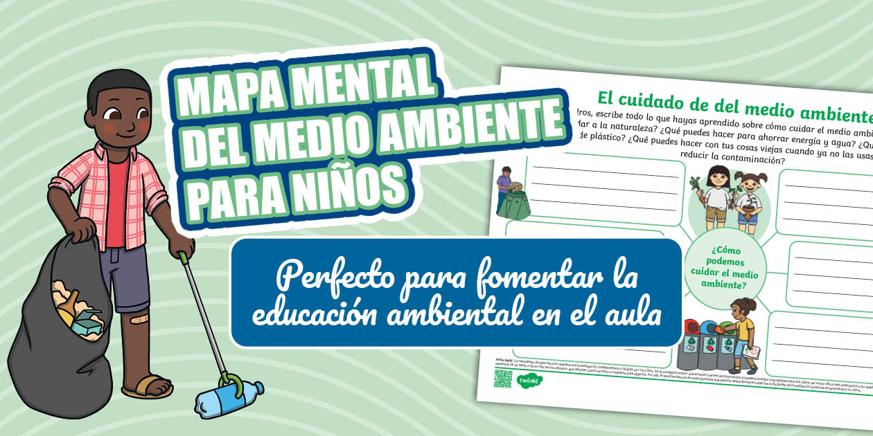 * NEW * Mapa mental del medio ambiente para niños