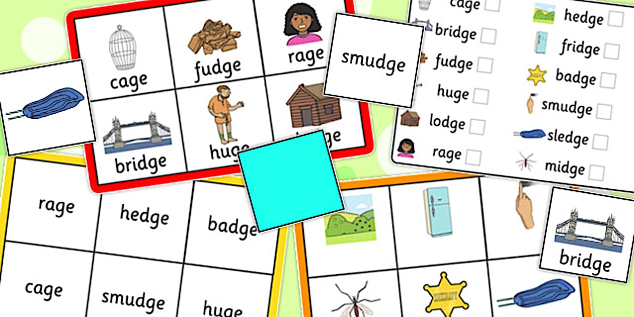 Final 'J' Sound Bingo (teacher made) - Twinkl