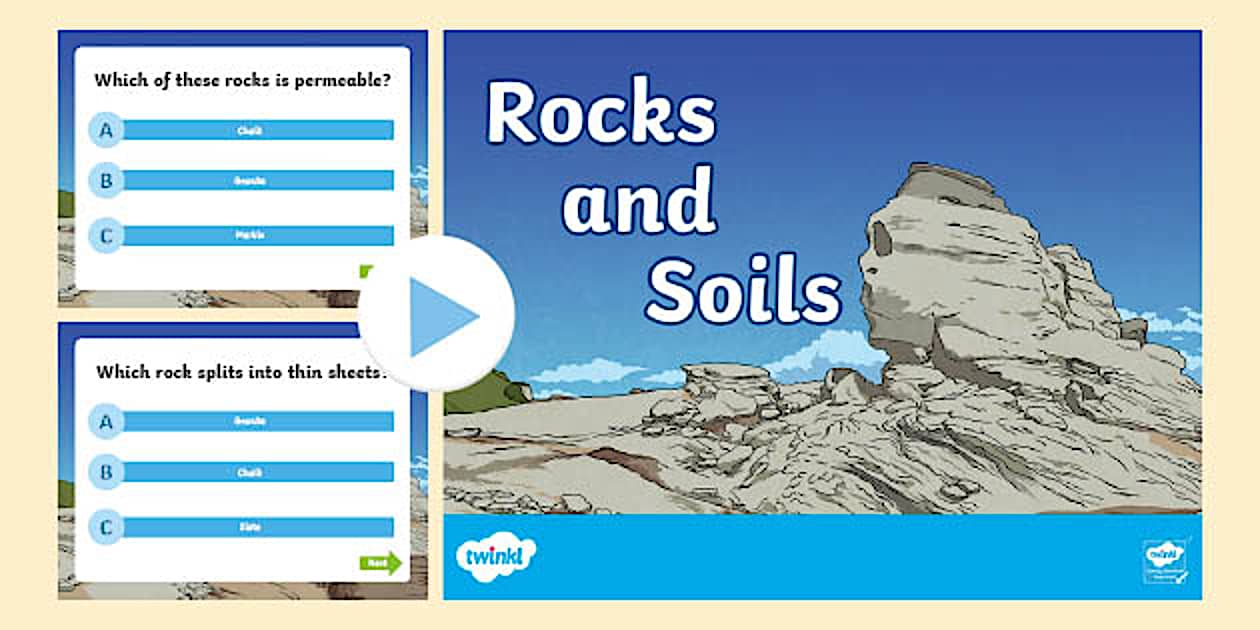 Rocks Quiz Year 3 Resource (teacher made) - Twinkl