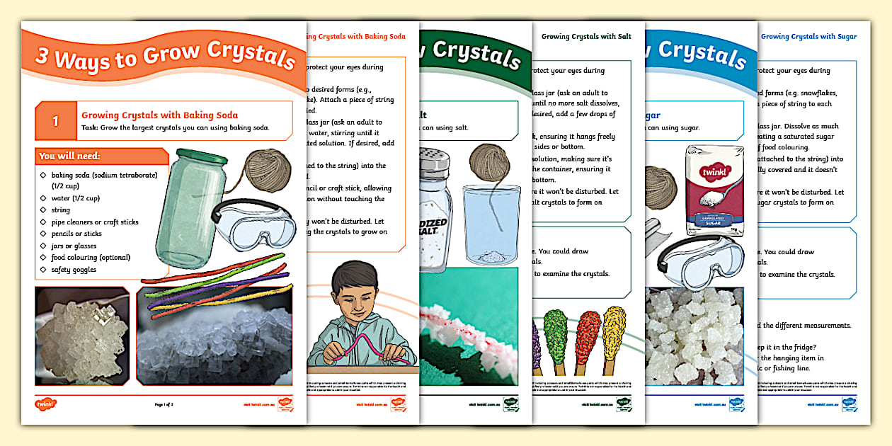 STEM - 3 Ways to Grow Crystals - Primary Science Education