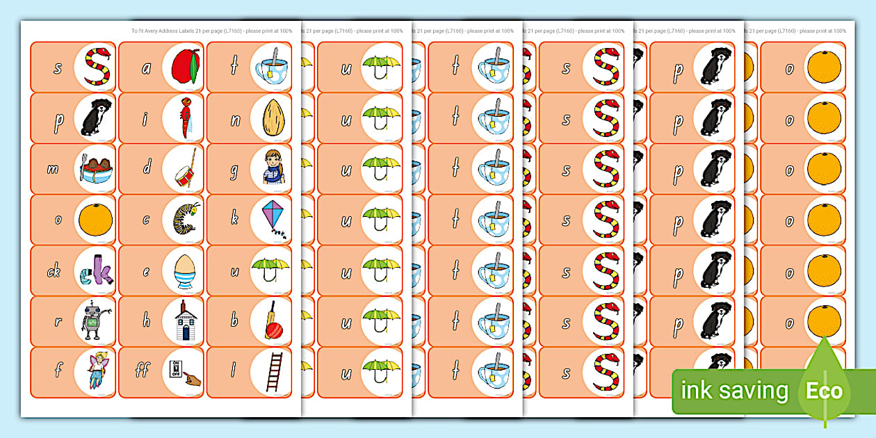 Twinkl Phonics Level 2 Mnemonic Stickers Pack (teacher made)