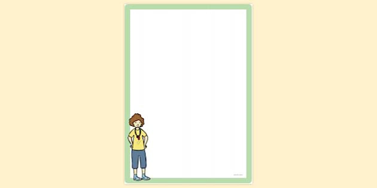 Simple Blank PE Teacher Page Border | Page Borders | Twinkl
