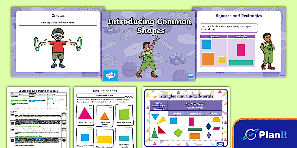 Foundation Space: 2D Shapes Lesson 2 - Twinkl PlanIt Aus