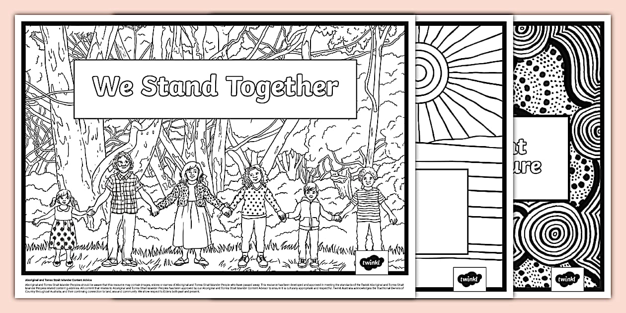 Survival Day Colouring Poster Pack (l'enseignant a fait)