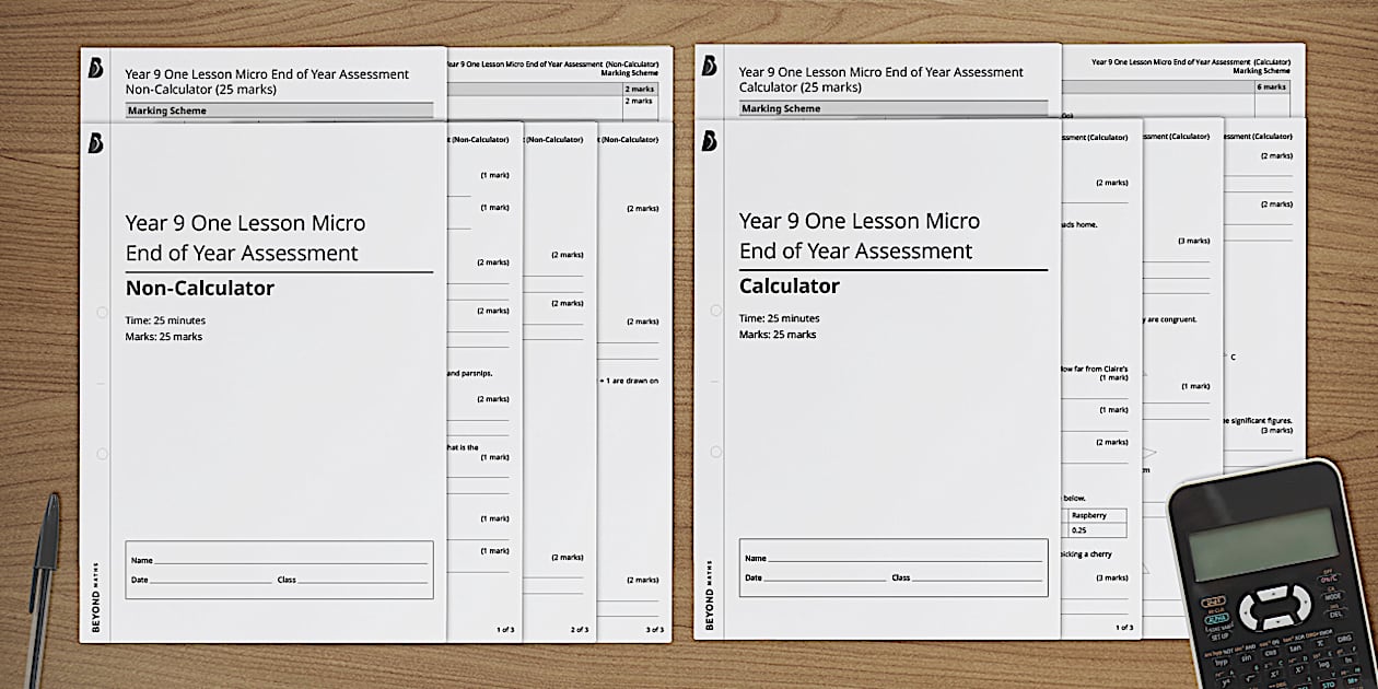 👉 Year 9 Maths End-of-Year Micro Assessment | KS3 | Beyond