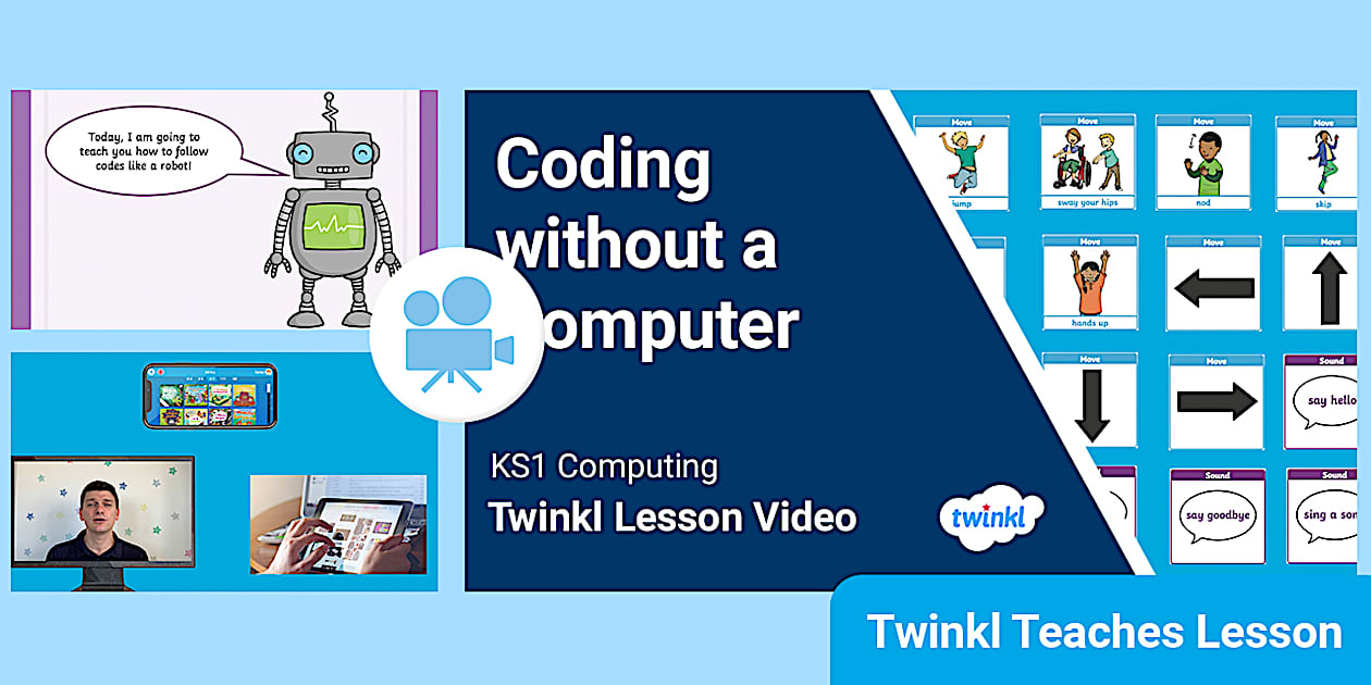 KS1 (Ages 5-7) Computing: Coding Video Lesson (teacher made)