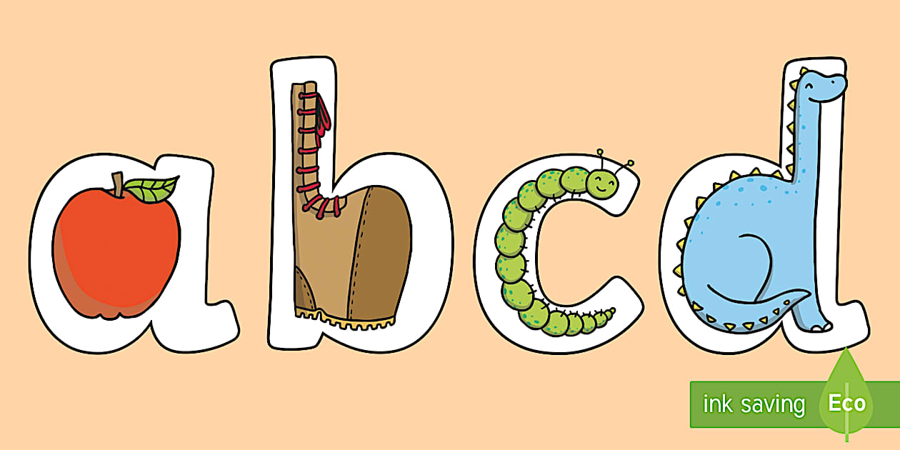 Editable Alphabet Letter Shapes Display Lettering - Twinkl