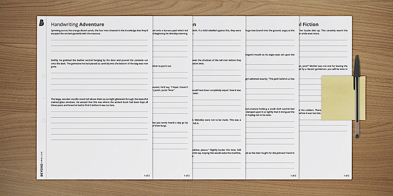 FREE! - Handwriting For Older Students: Genre Writing