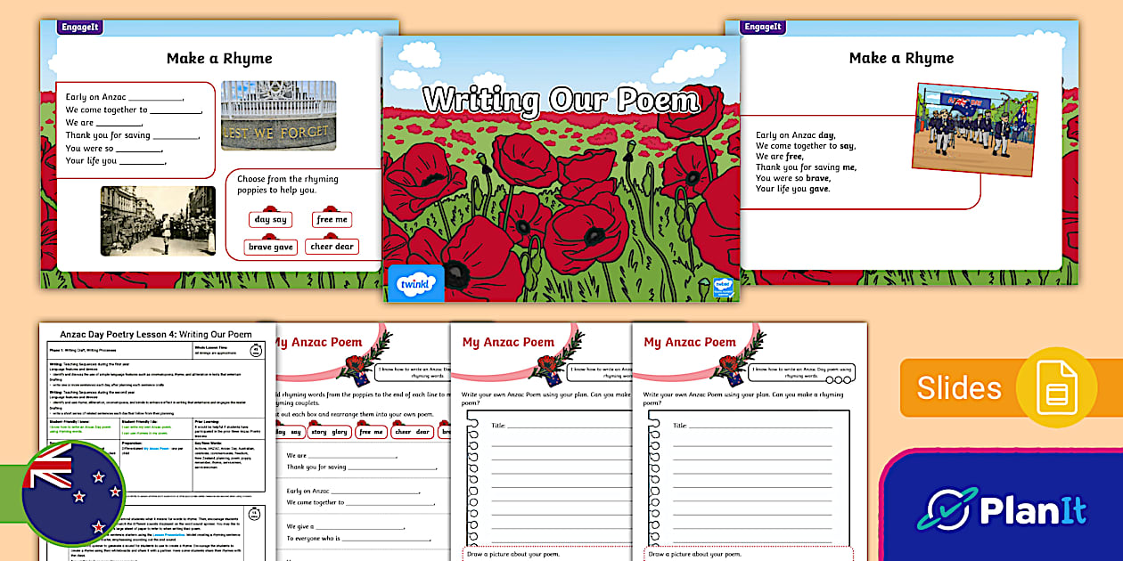 Phase 1 Writing: Anzac Day Poetry Lesson 4: Writing Our Poem