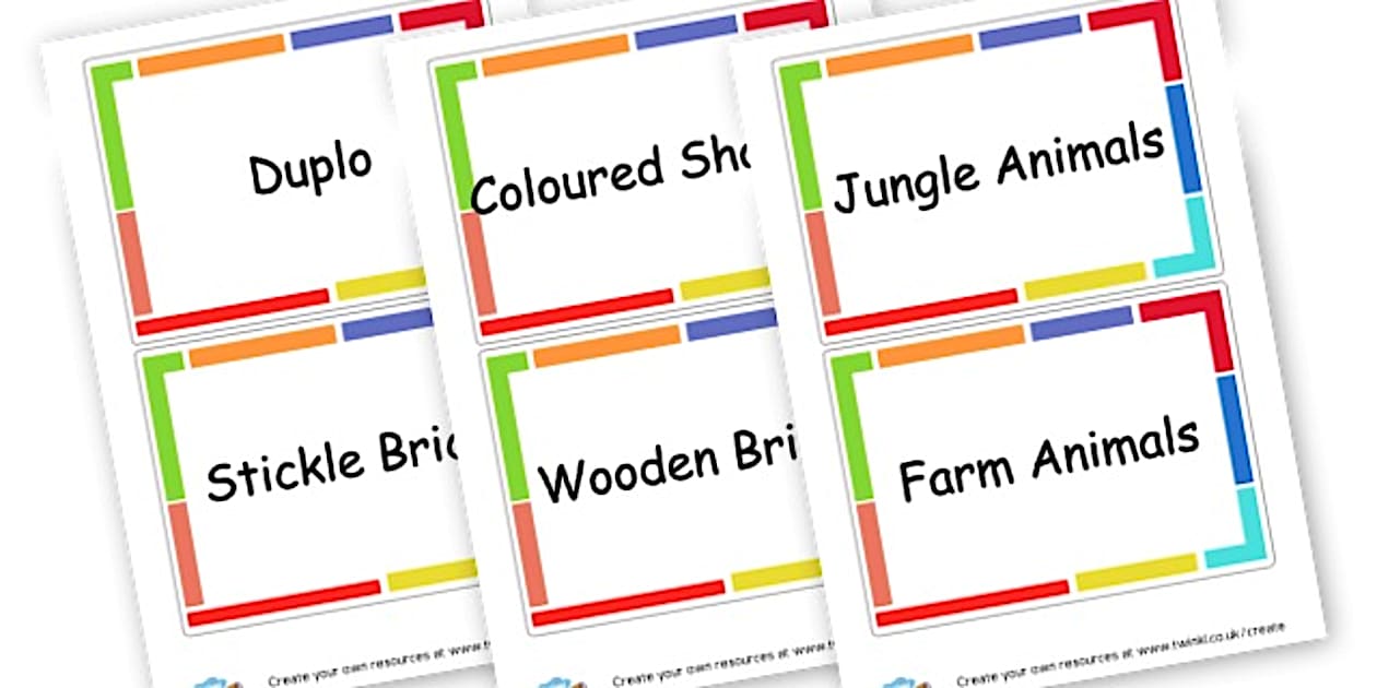 Construction Labels (teacher made) - Twinkl