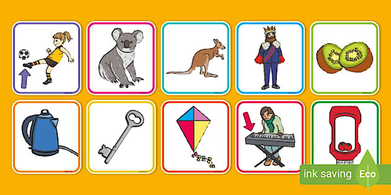 Initial Sounds Alliteration Picture Cards: Letter k - Twinkl