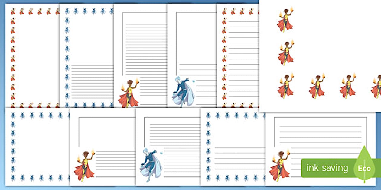 Anti Bullying Week Superhero 'Power for Good' Page Border Pack