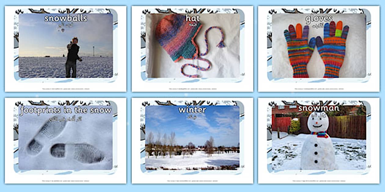 Winter Display Photo Cut Outs Arabic Translation