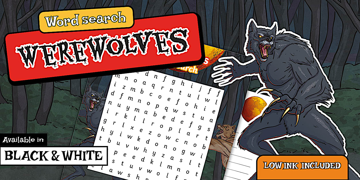 IP - Eng-Term 4 - Werewolves - Word Search (CAPS Aligned)