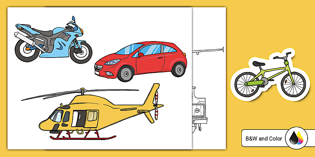 All Aboard! Transportation Cutouts (teacher made) - Twinkl