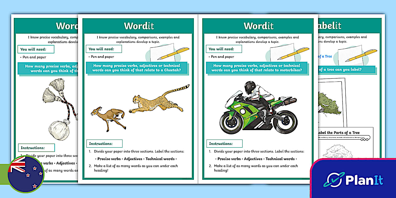 Phase 2 Writing to Inform: Non-fiction ChallengeIt Cards