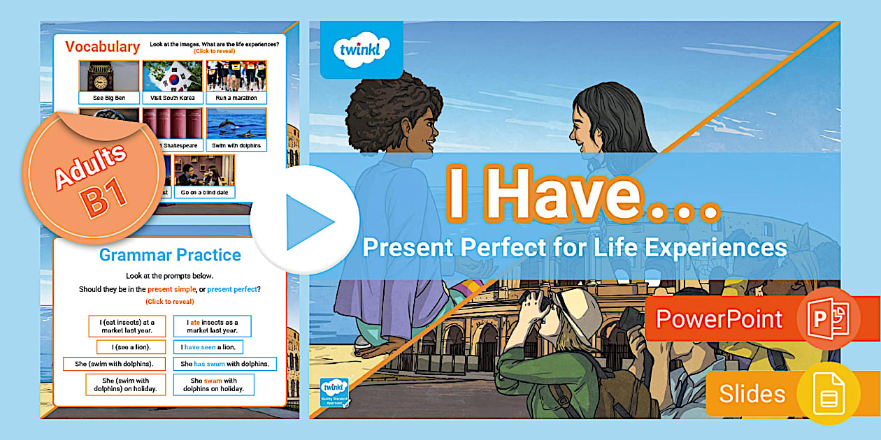 ESL I Have... Present Perfect for Life Experiences - Twinkl