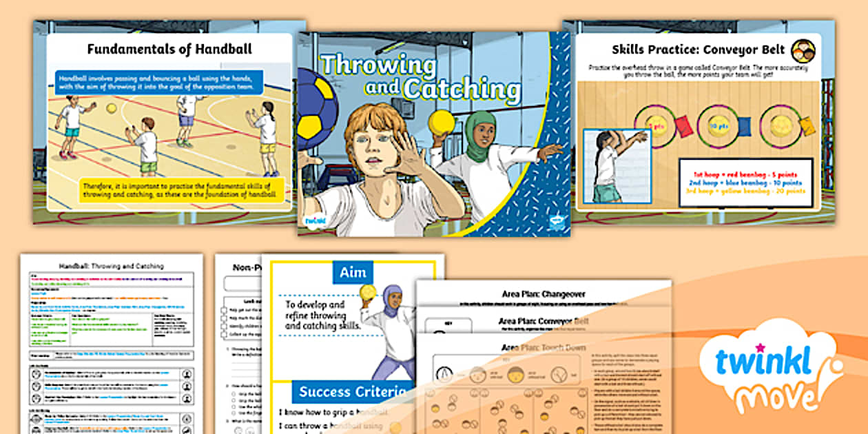 Twinkl Move Year 5 Handball Lesson 2 - Throwing and Catching