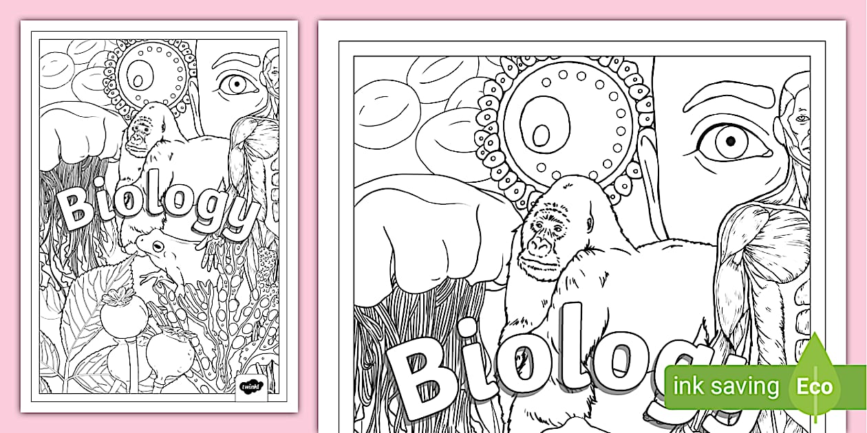 Biology Colouring Title Page (teacher made) - Twinkl