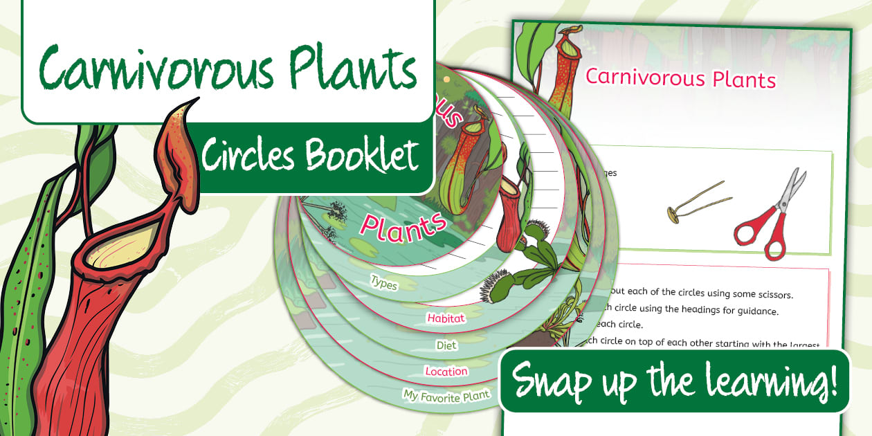 * NEW * Carnivorous Plants Circles Booklet