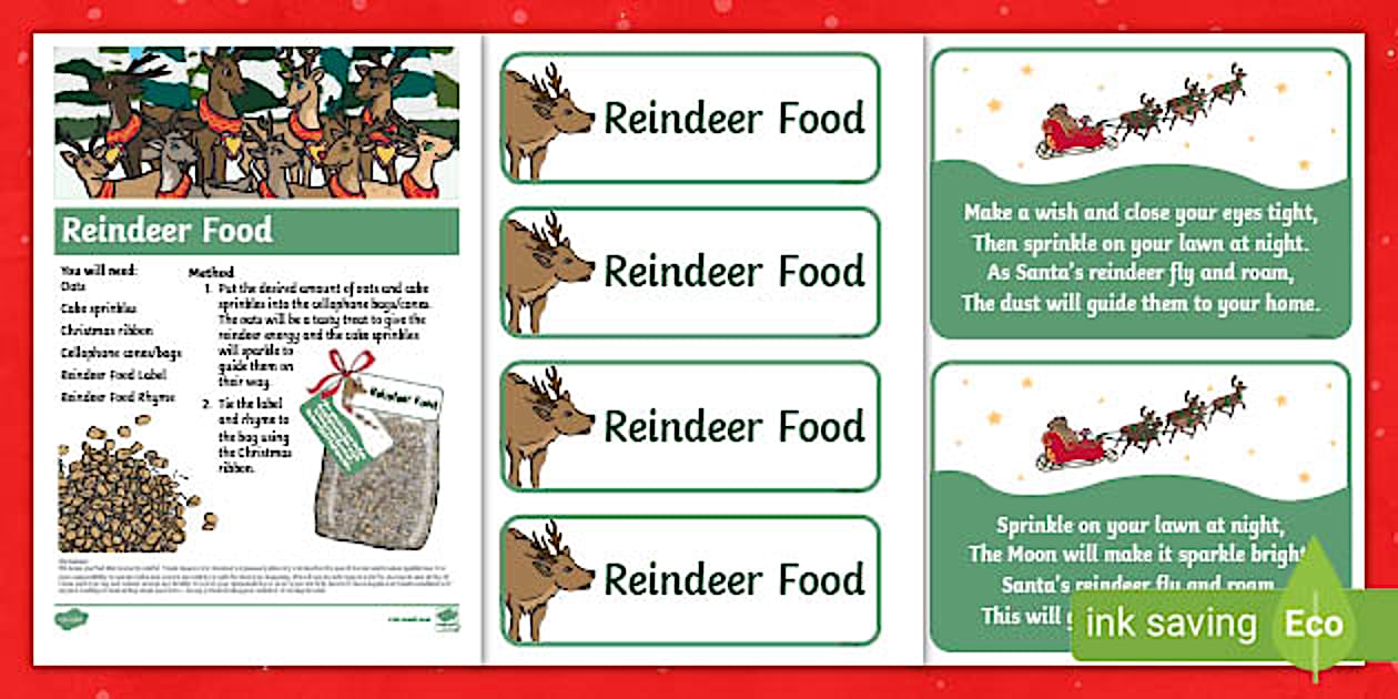 Reindeer Food Resource Pack (Teacher-Made) - Twinkl