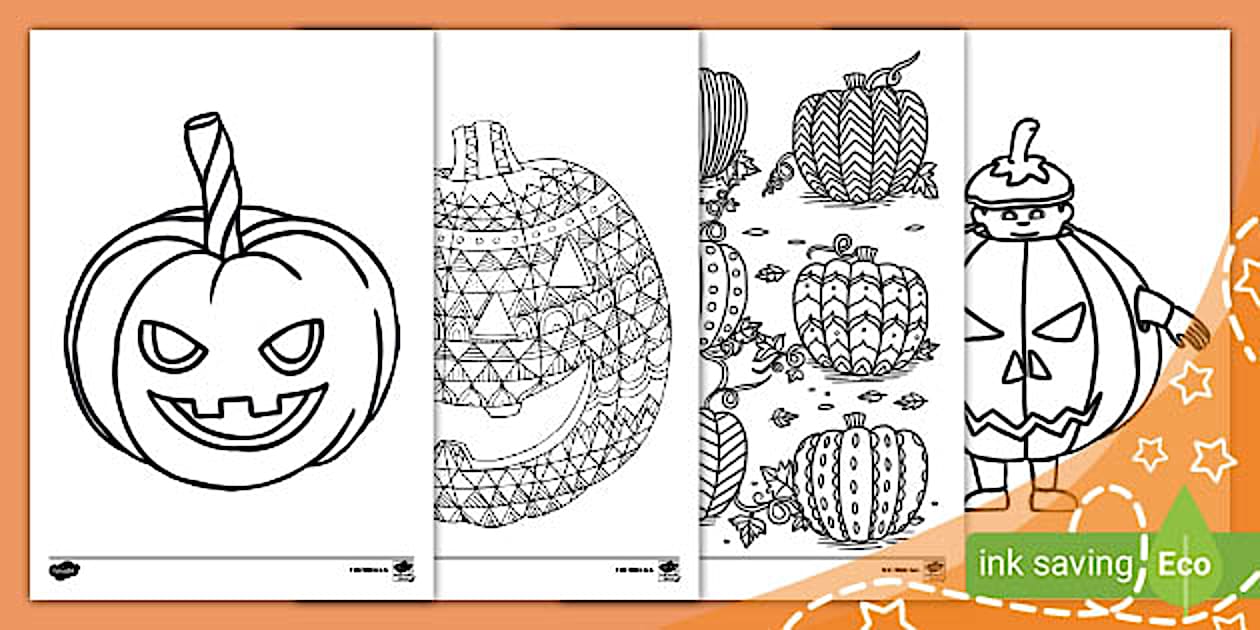 FREE! - Pumpkin Trail Colouring Pack (teacher made) - Twinkl