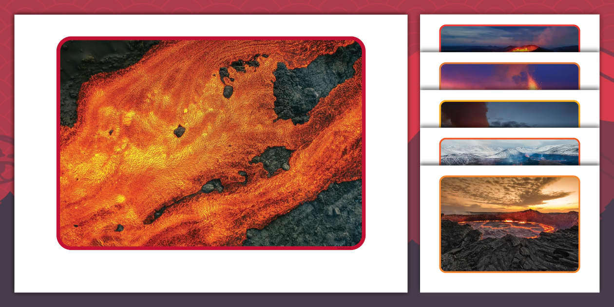 용암 사진 | Lava Display Photos (Teacher-Made) - Twinkl