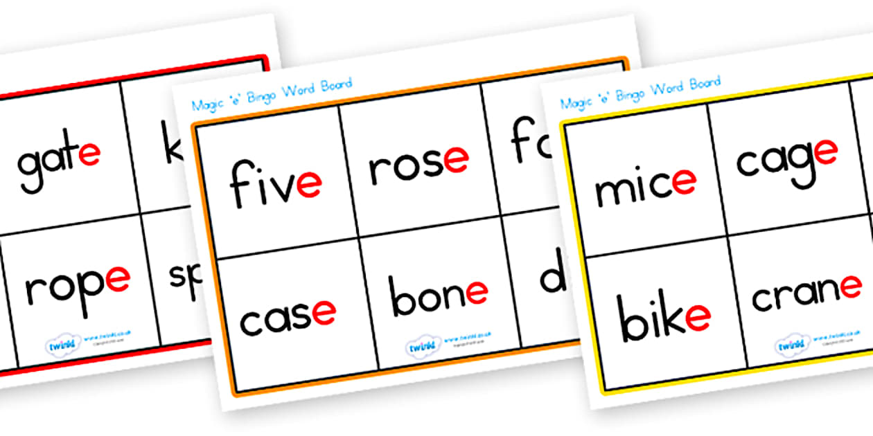 Magic E Bingo Game (teacher made) - Twinkl