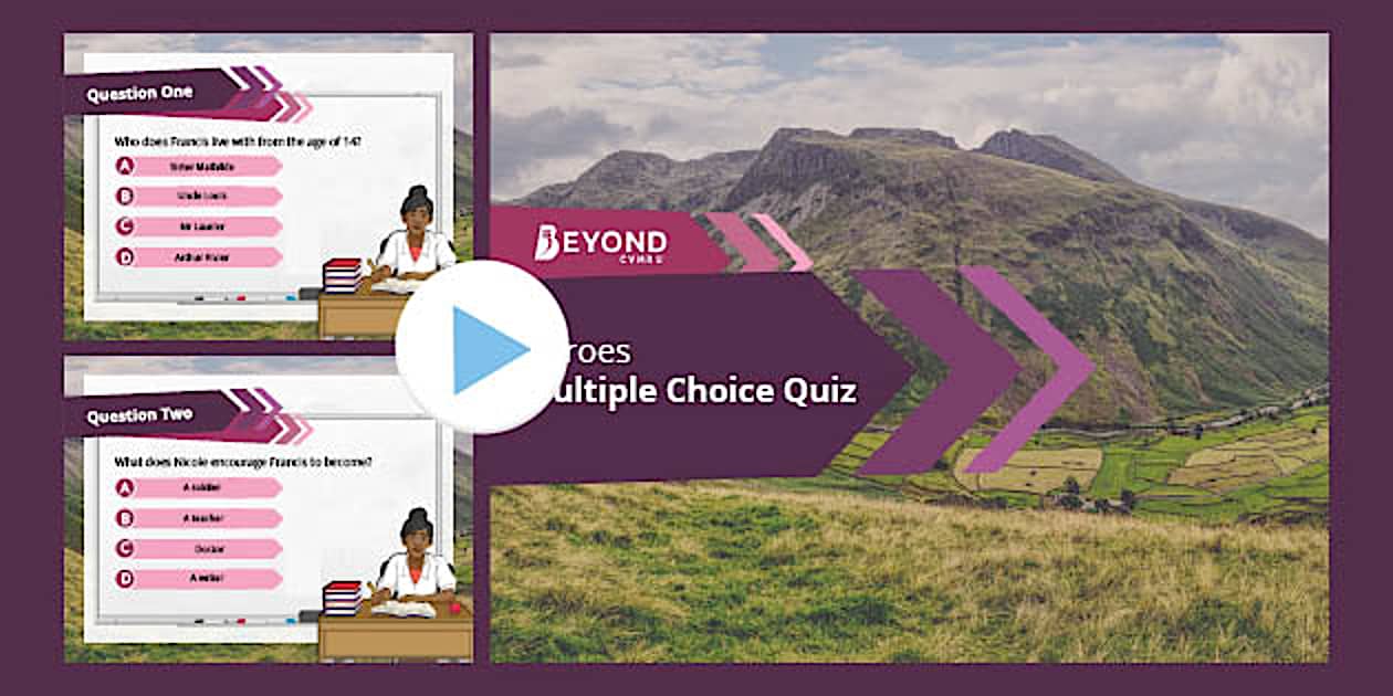 Heroes by Robert Cormier PowerPoint Quiz (teacher made)
