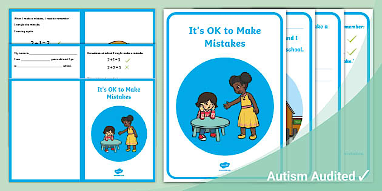 It's OK to Make Mistakes (Maths) Social Situation - Twinkl