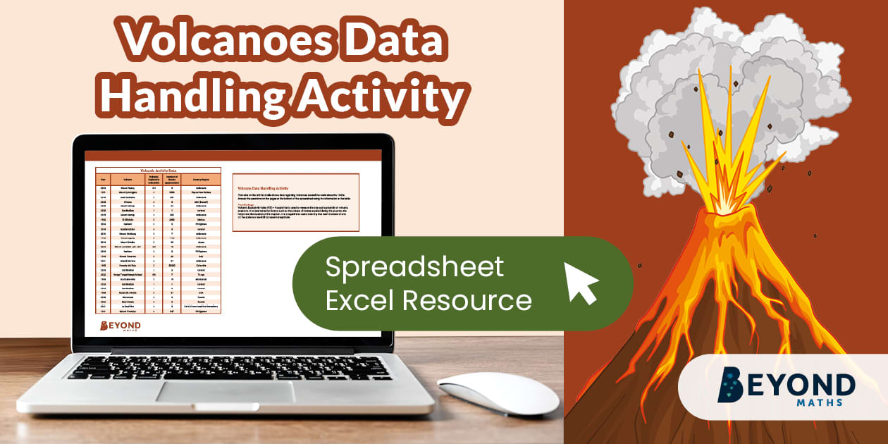 Volcanoes Data Handling Activity with Google Sheets & Excel