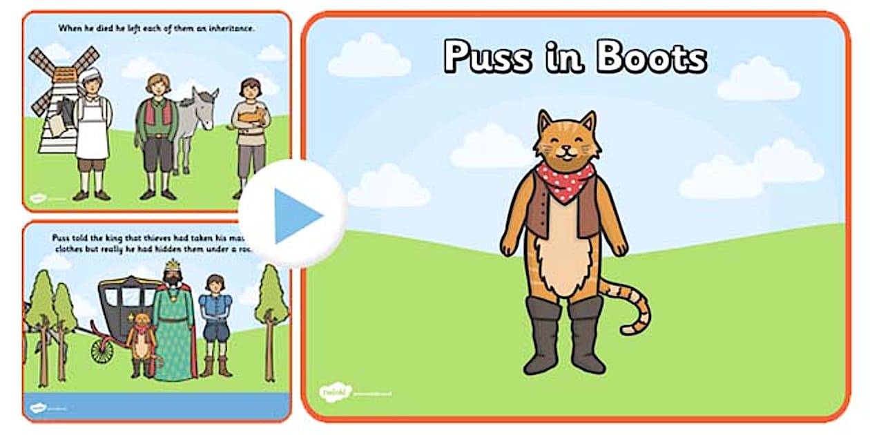 Puss in Boots Story PowerPoint (teacher made) - Twinkl