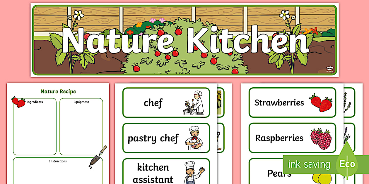 Nature Kitchen Role-Play Pack (teacher made) - Twinkl