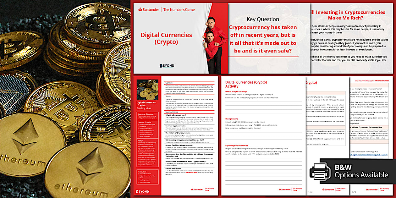 FREE! - 👉 Digital Currencies (Crypto) (teacher made)