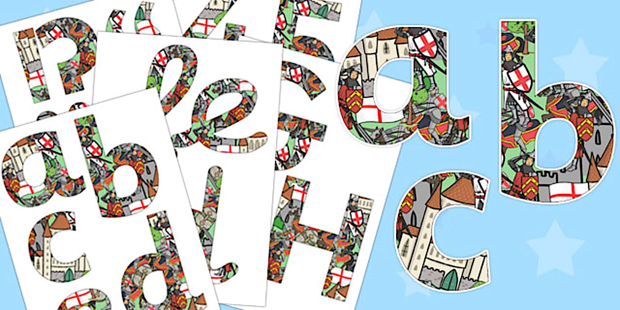 Castles Display Lettering - Twinkl