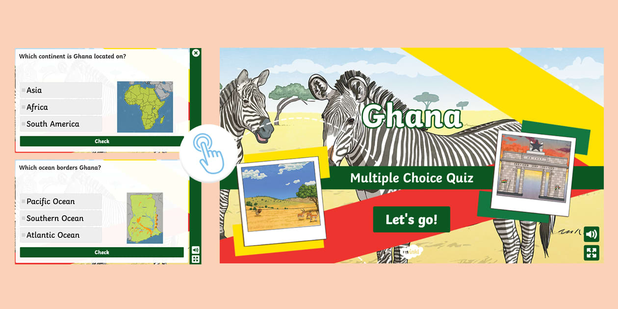 KS2 Ghana Interactive Quiz (teacher made) - Twinkl