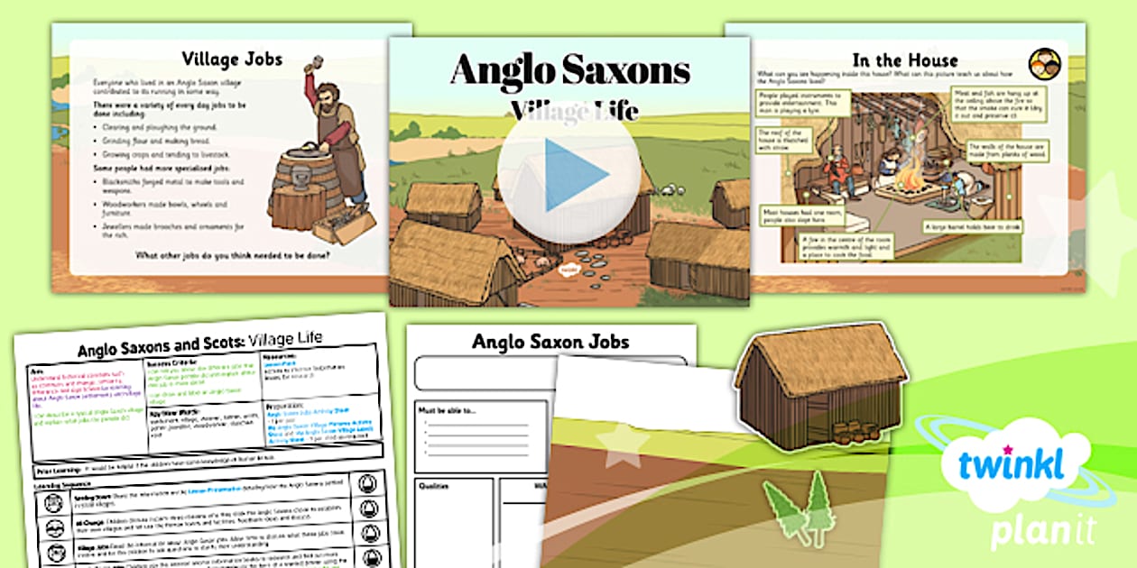Anglo-Saxon Village Life Lesson Pack - KS2 (teacher made)