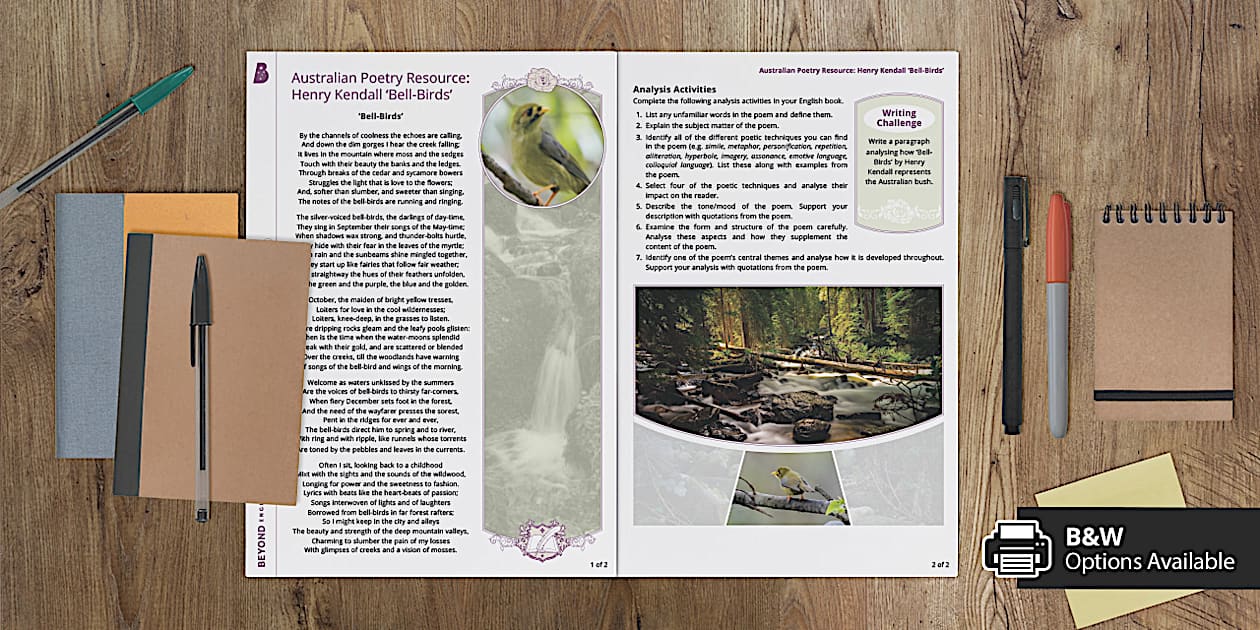 Australian Poetry Resource Henry Kendall 'Bell Birds'