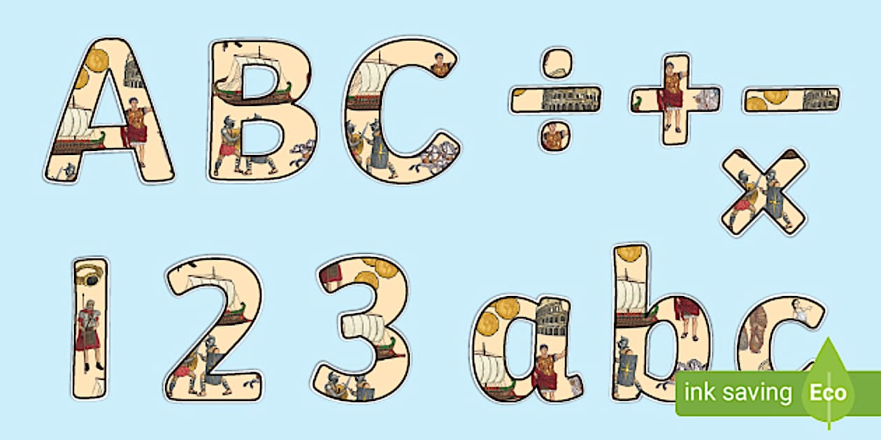 Roman Themed Lettering - Teaching Resources (Teacher-Made)