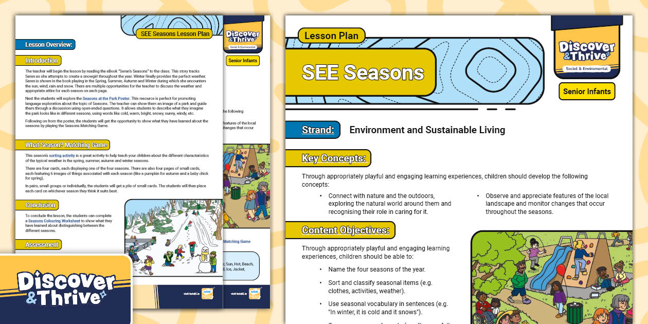 SEE (Environment+Sustainable Living) Seasons Lesson Plan