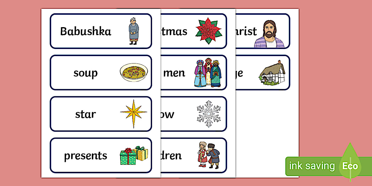 Babushka Word Cards (teacher made) - Twinkl