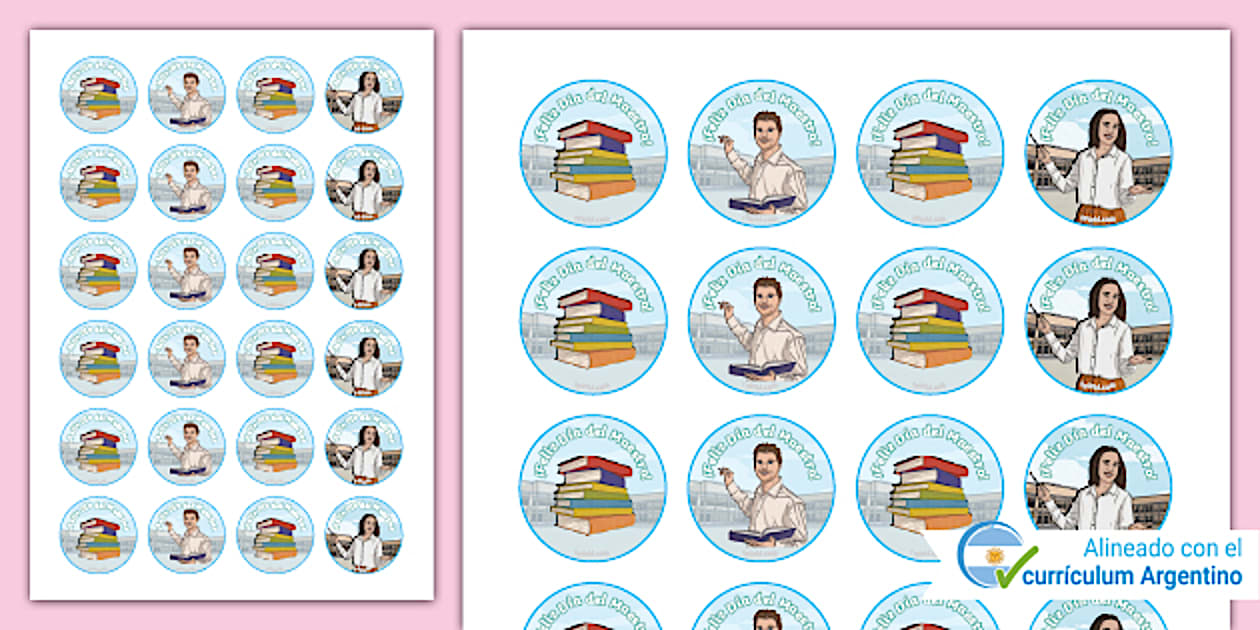 Stickers: Feliz Día del Maestro (teacher made) - Twinkl