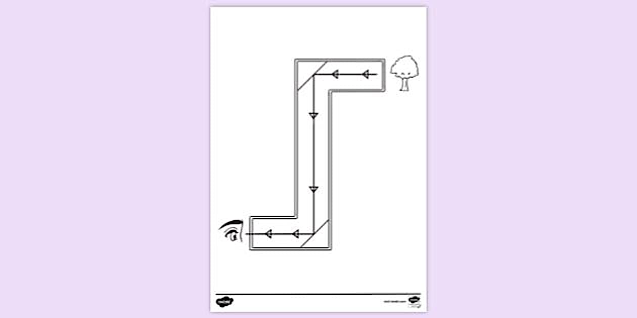Periscope - Light Rays Included | Colouring Sheet - Twinkl