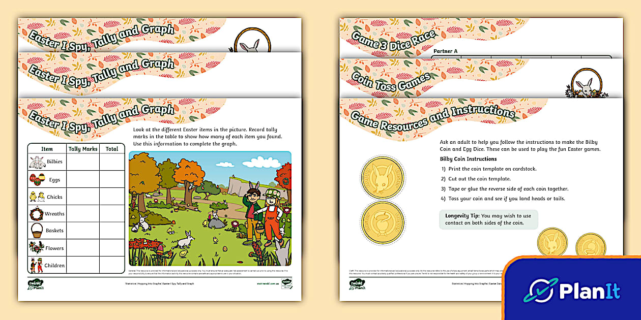 Year 1 Statistics: Hopping Into Graphs Home Learning Tasks