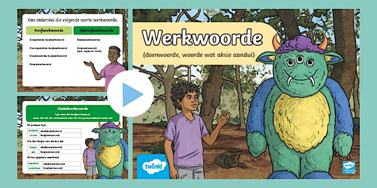 Tipe Werkwoorde Powerpoint - Twinkl