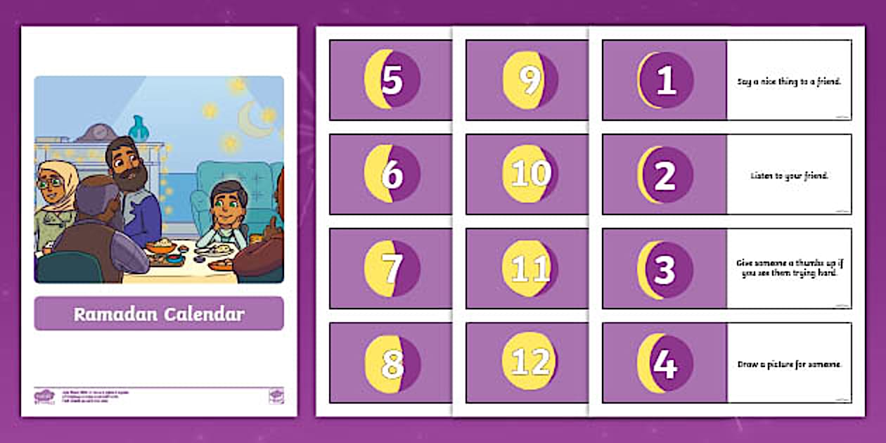 What To Put In Ramadan Calendar Toddlers - Eid - Twinkl