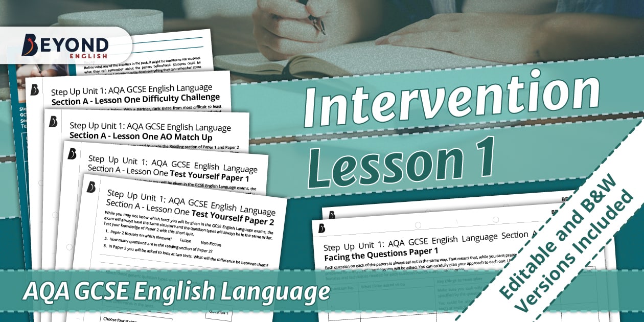 English Intervention Resources | AQA GCSE English Language