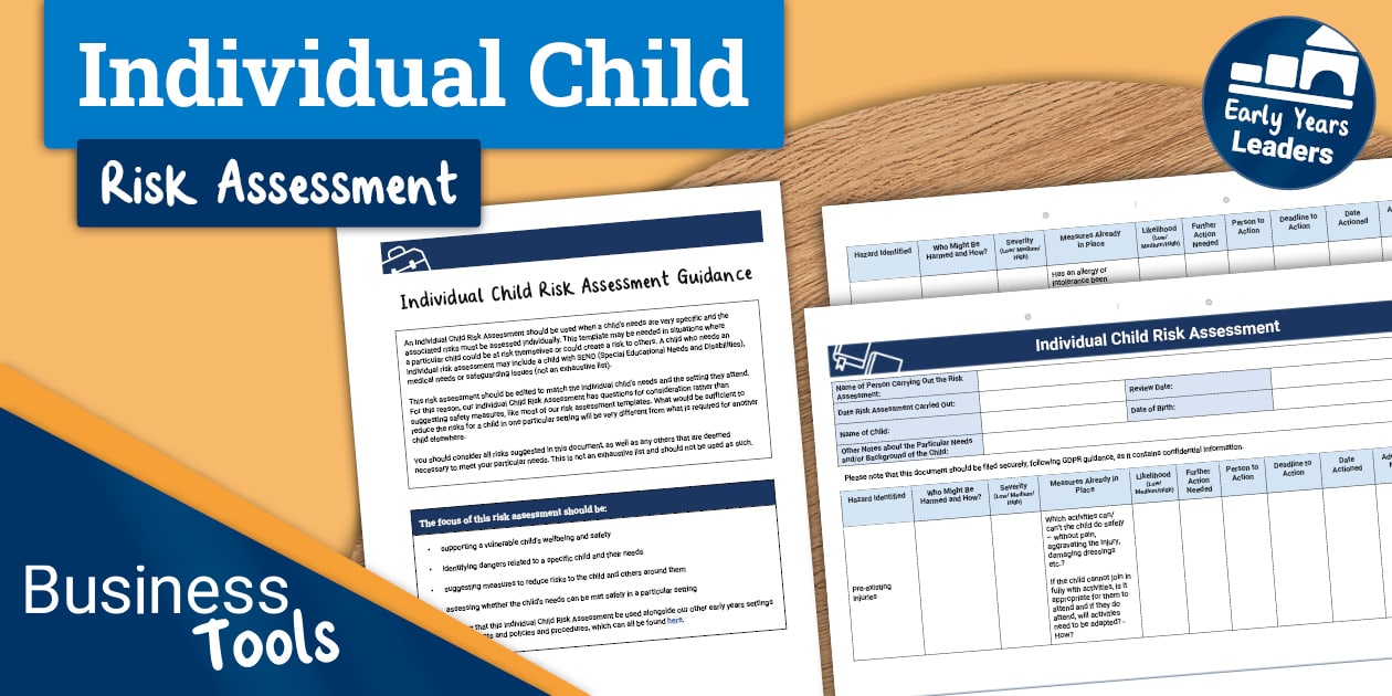Individual Child Risk Assessment for Early Years Settings