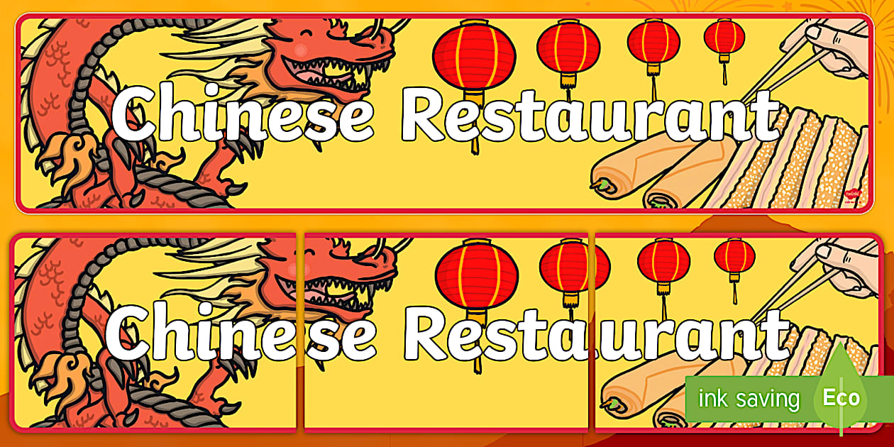 Chinese Restaurant Display Banner (teacher made) - Twinkl